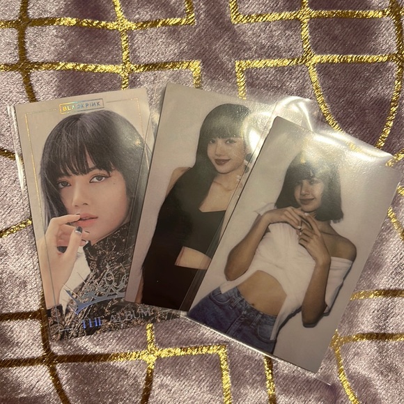 BLACKPINK | Other | Blackpink The Album Lisa Photocard Set 4 Total ...